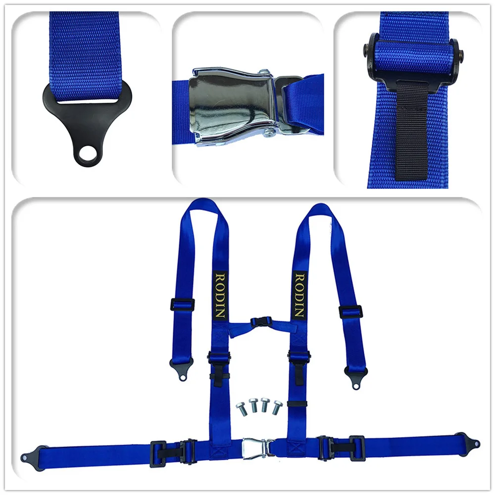 K8 4005 2 인치 4 포인트 항공기 버클 자동차 자동 레이싱 스포츠 안전 벨트 안전 레이싱 하네스|시트 벨트 & 패딩 ...