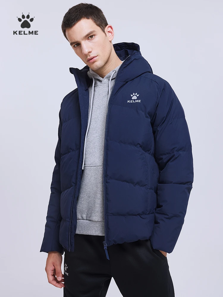 KELME Official New Sports Down Jacket Men's Winter Thickened Warm Short ...
