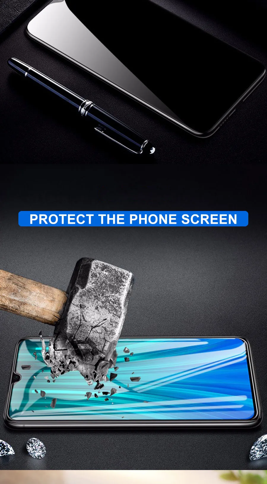 35D защитное стекло на Xiaomi Redmi 7 7A 6 Pro 6A S2 K20 Redmi Note 8 7 6 Pro закаленное ...