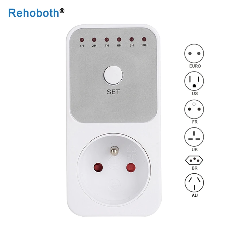 Us Eu Uk 10hr Countdown Timer Switch Socket Plug Intelligent Time ...