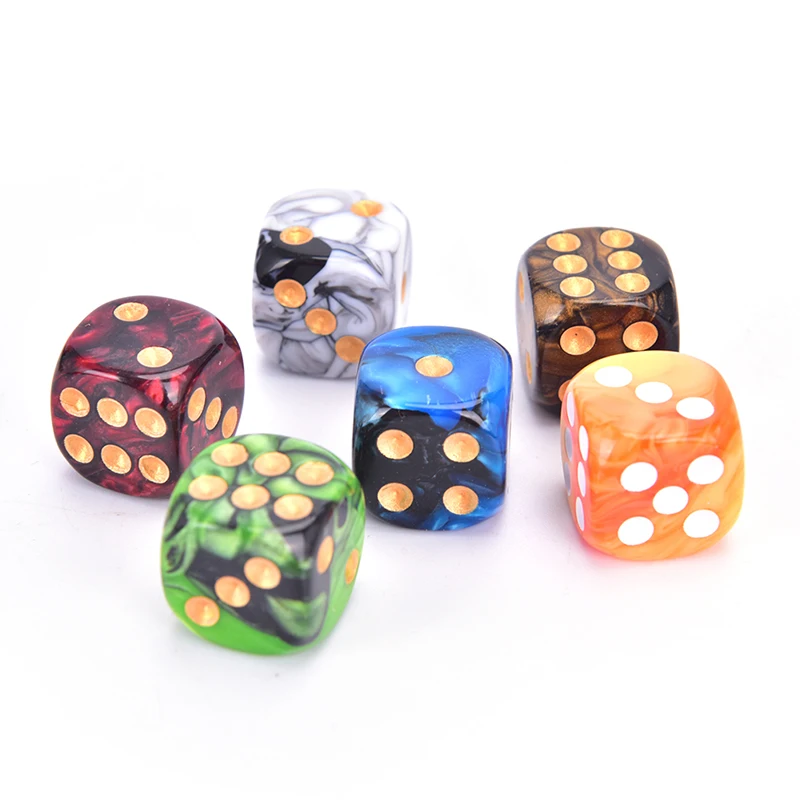 10pcs-set-Round-Corner-Dice-6-Sided-16mm-Dice-Playing-Table-Bar-Game ...