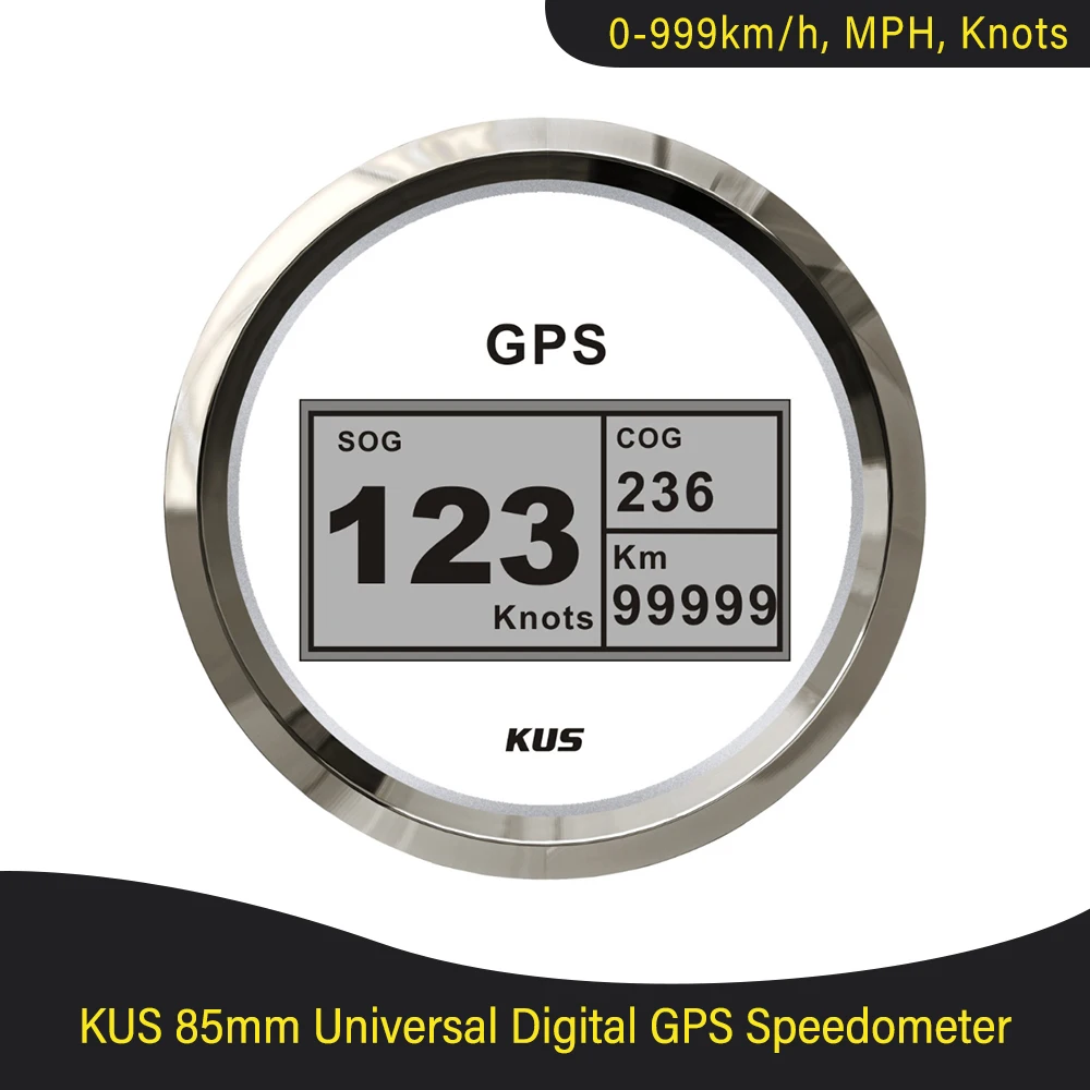 Kus Waterproof Marine Boat Lcd Digital Gps Speedometer 0-999knots(knots ...
