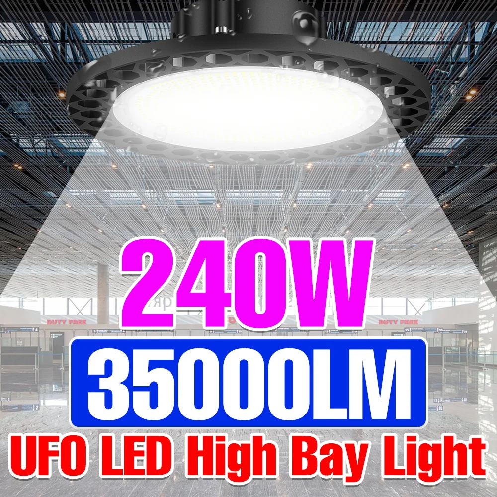 LED Bulb E27 Garage Light 220V High Bay E26 Ceiling Lamp High Power ...