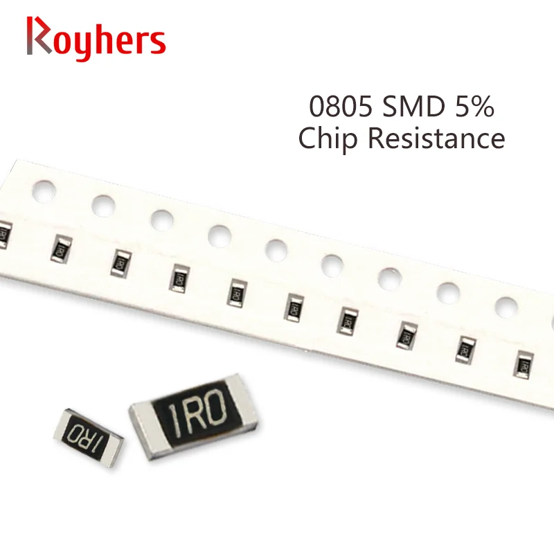 100Pcs-0805-SMD-Resistor-Kit-5-Tolerance-0R-22M-91R-100R-110R-120R-130R ...