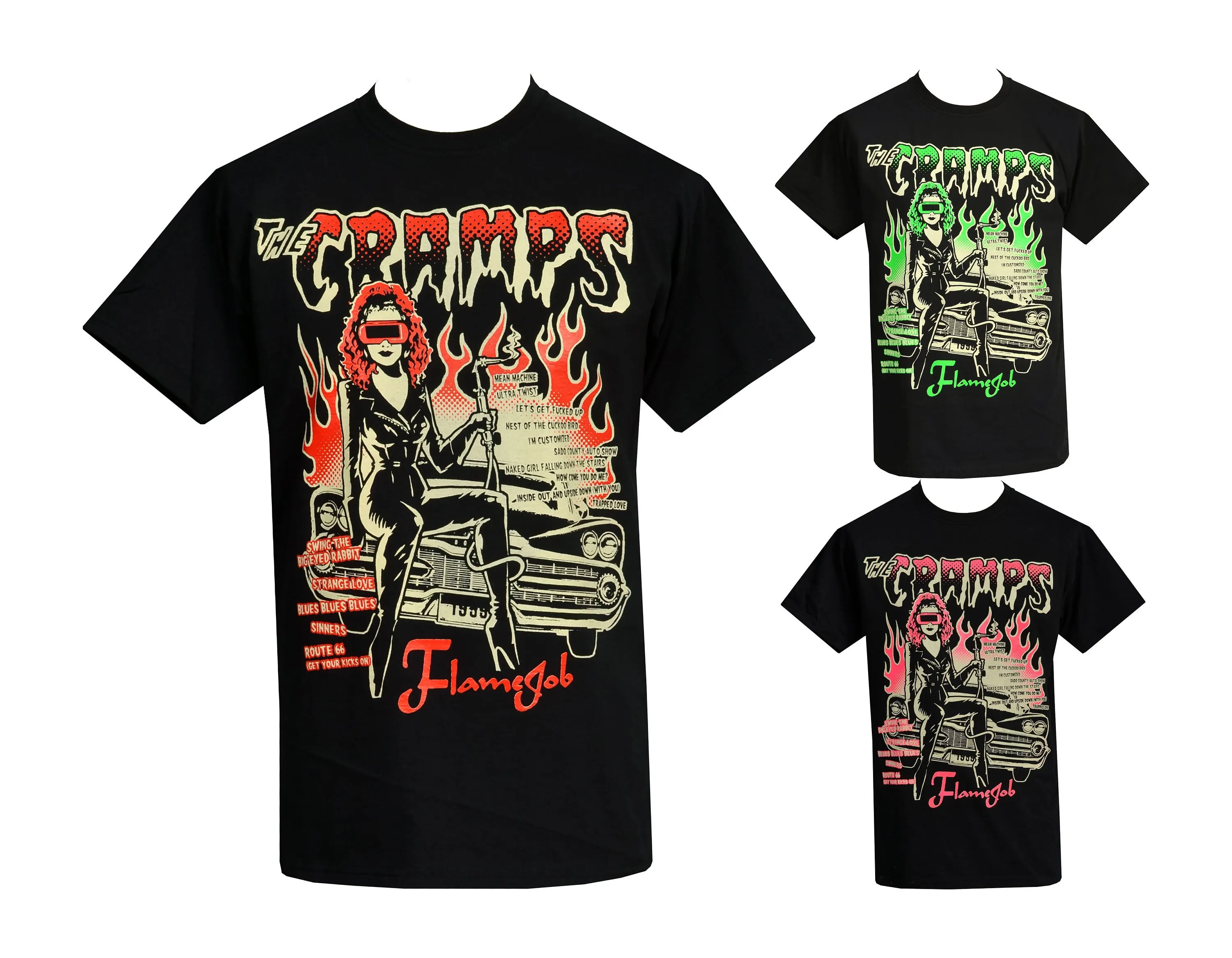 The Cramps Mens T-shirt Vince Ray Poison Ivy Dodge Custom Royal Lancer ...