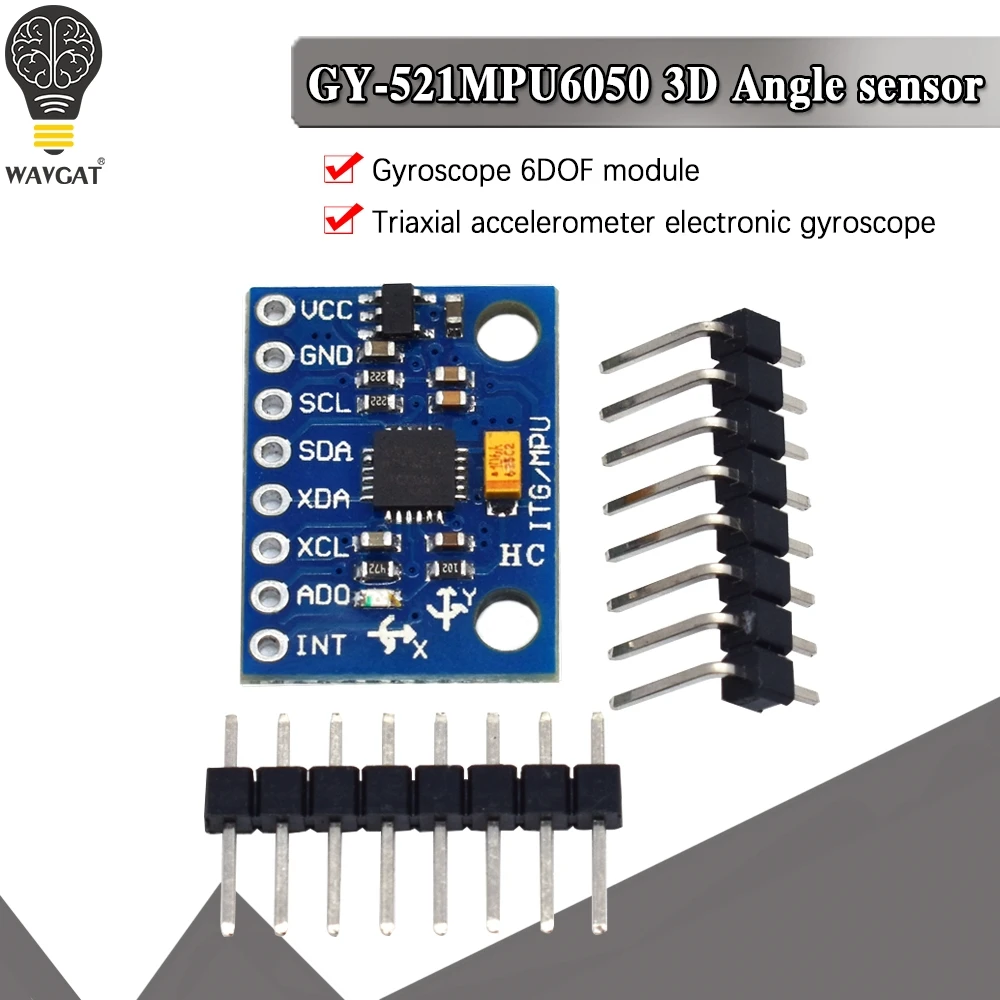 WAVGAT-GY-521-MPU-6050-MPU6050-Module-3-Axis-analog-gyro-sensors-3-Axis ...