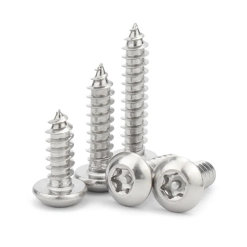 VIS,M2.9-8mm--Vis à bois autotaraudeuse à Six lobes en acier inoxydable 304 A2 70, M2.9 M3.5 M3 ...