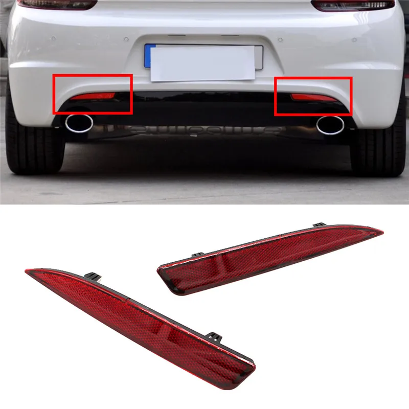 Auto Rear Bumper Reflector Warning Light Strip Cover Bar for VW ...