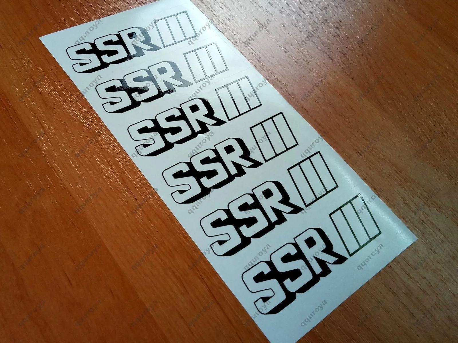 For 6x 89mm Ssr Side Spoke Alloy Wheel Decal Sticker Sp1 Professor Rim ...