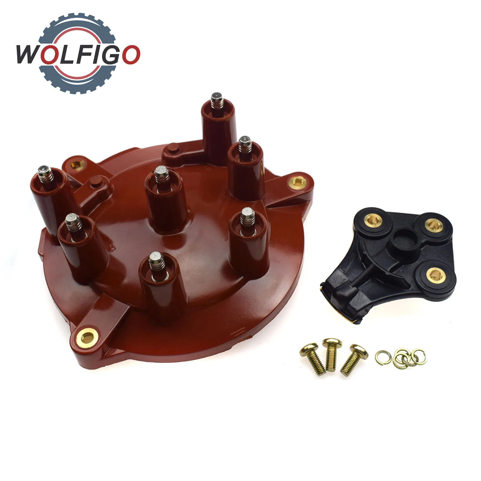 WOLFIGO New Distributor Cap & Rotor for Mercedes Benz 190E 260E 300E ...