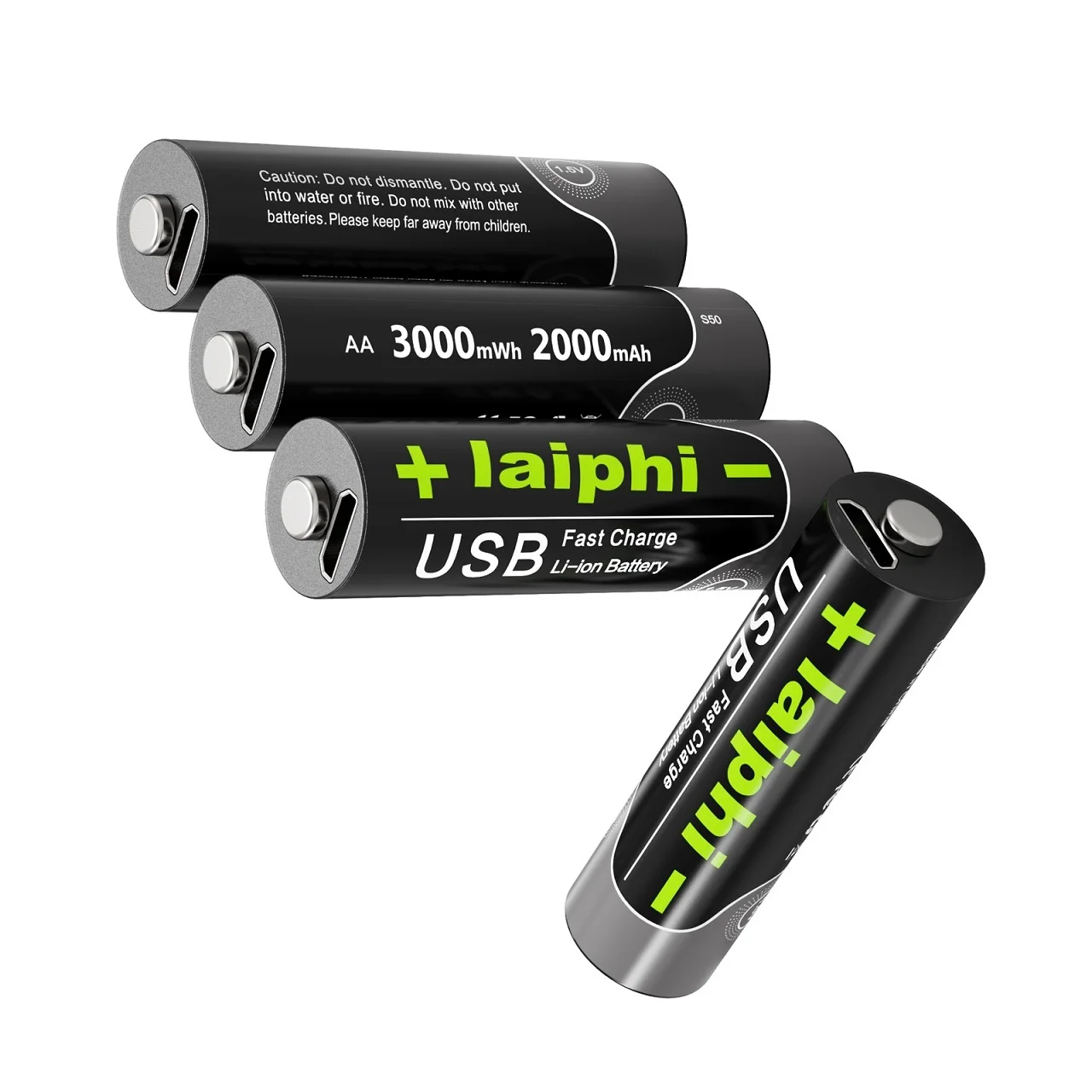 100-NEW-AA-battery-3000mah-rechargeable-lithium-ion-battery-AAA1110mwh ...