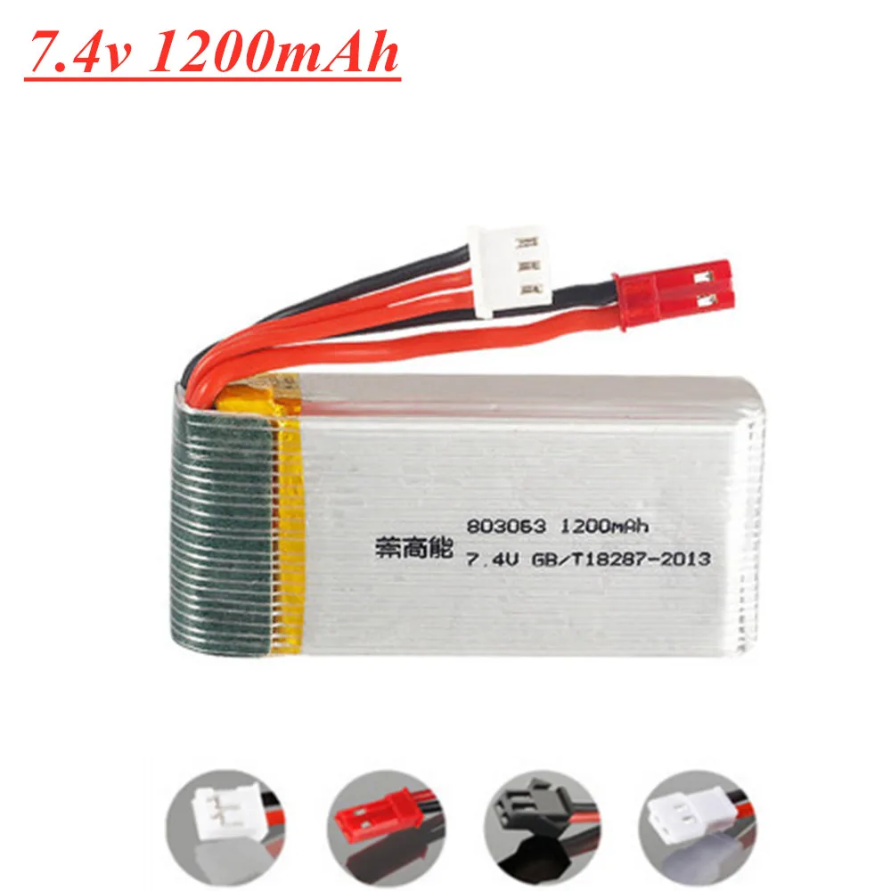 7.4v 1200mah Lipo Battery For Yizhan Tarantula X6 H16 Rc Drone ...