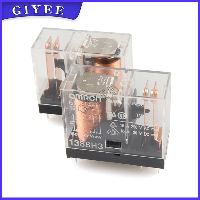 5Db Relé G2R-1A-E-12Vdc G2R-1A-E-24Vdc G2R-1A-E 12V 24V 16A 6Pin Vadonatúj És Eredeti Váltó ...