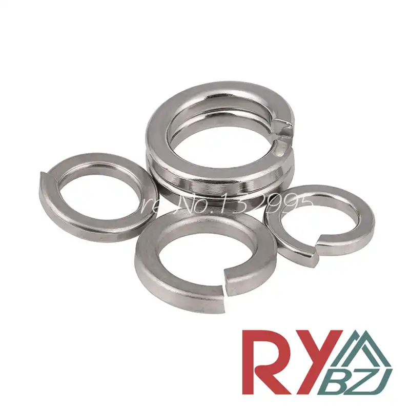 Stainless Steel A2 Spring Washer DIN127 Elastic washer Lock washer M1.6 ...