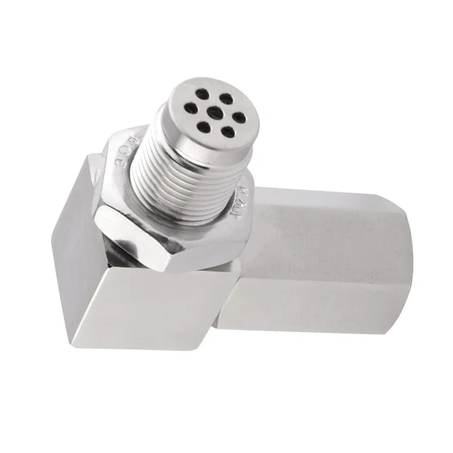 90° O2 Oxygen Sensor Spacer with Built-in Mini Catalytic Converter ...