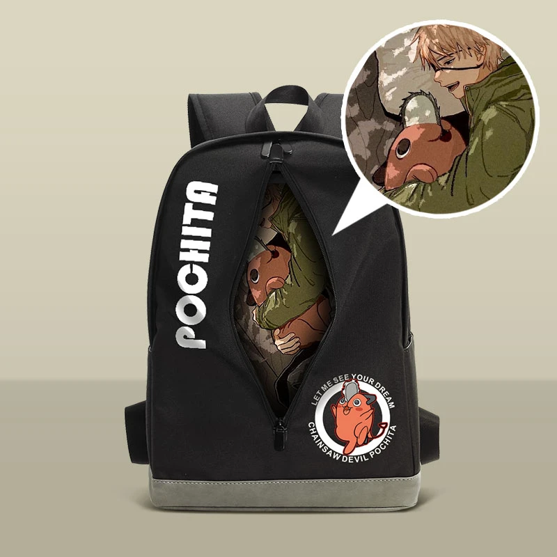 Chainsaw man pochita bag - www.cctvdreams.com
