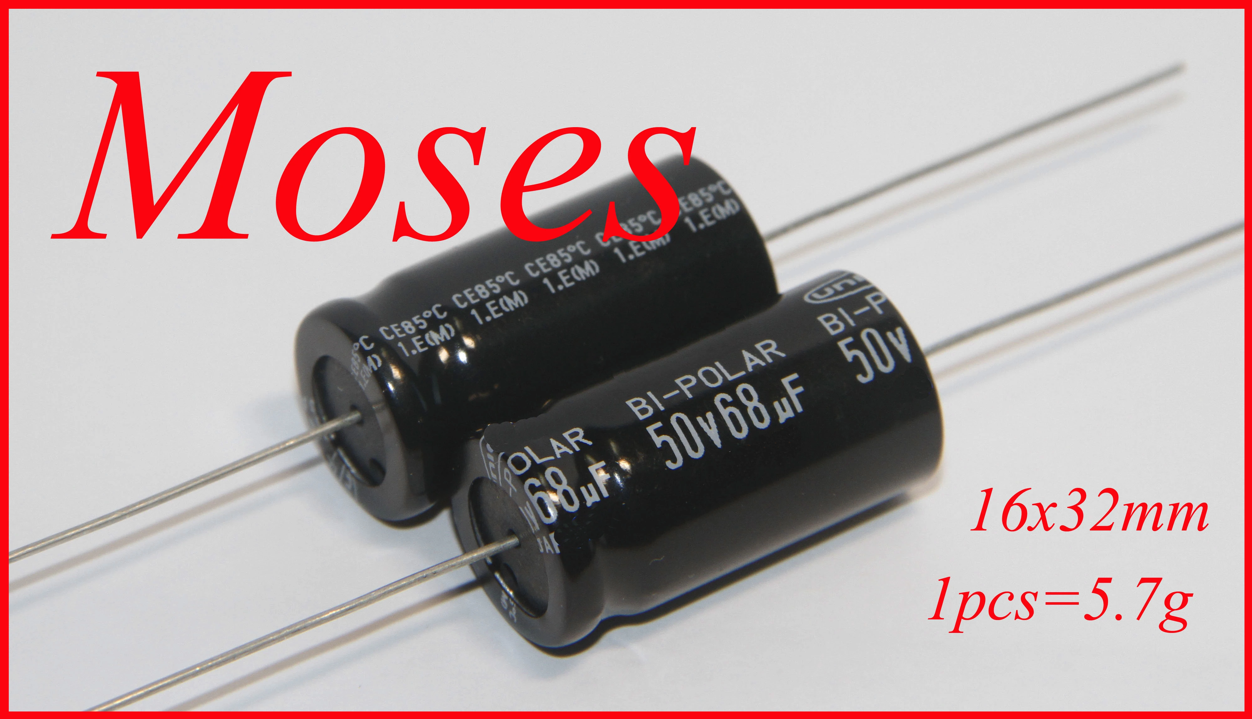 50v 68uf 100% Original nuevo Japón NP Bipolar Axial 16x32mm|capacitor ...