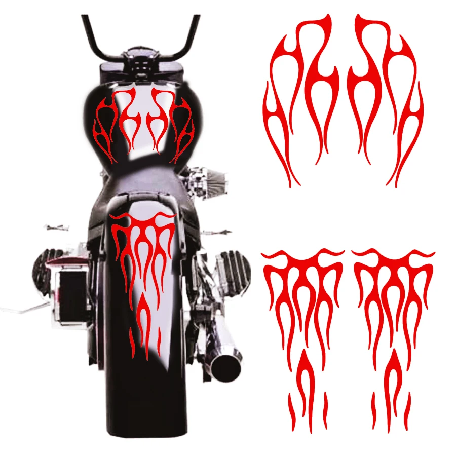 Motorcycle-Red-Flame-style-Gas-Tank-Decals-Stickers-For-Honda-Shadow ...