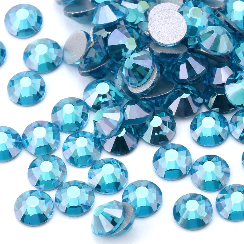 QIAO-Boutique-Aquamarine-AB-Non-hotfix-Rhinestone-Flatback-Crystals-DIY ...
