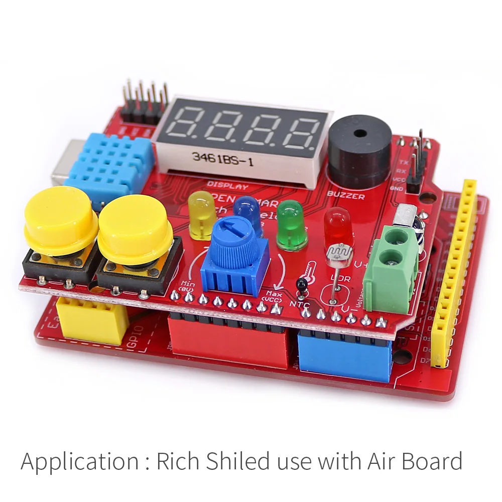 OPEN-SMART ATMEGA328P (CH340) DIY Air Board with USB Cable Easy-Plug TFT LCD /DS1307 RTC /TF ...