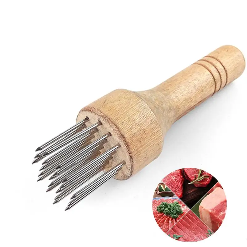 Stainless-Steel-Meat-Needles-Pounders-With-Wooden-Handle-Profession ...