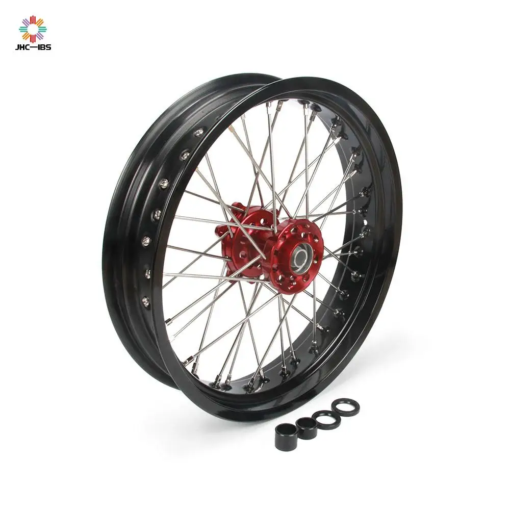 Front Rear 21*1.6 17*3.5 Wheel Rims Complete Hub 36 Spokes For Honda Cr ...