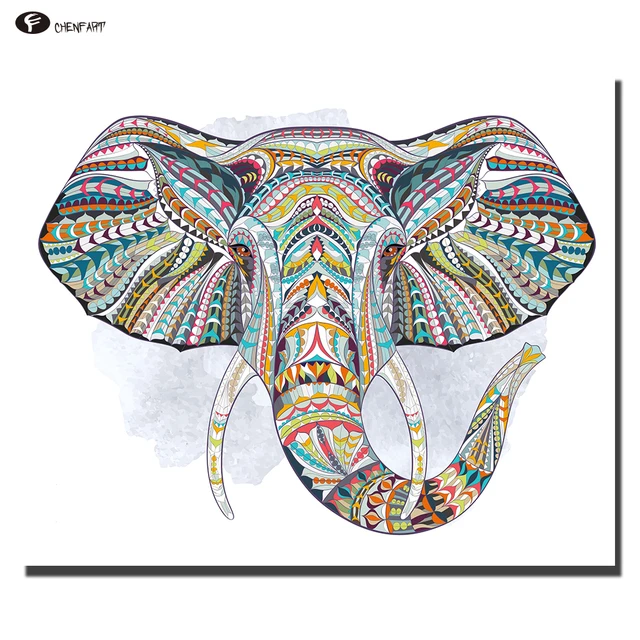 Abstract Elephant Head