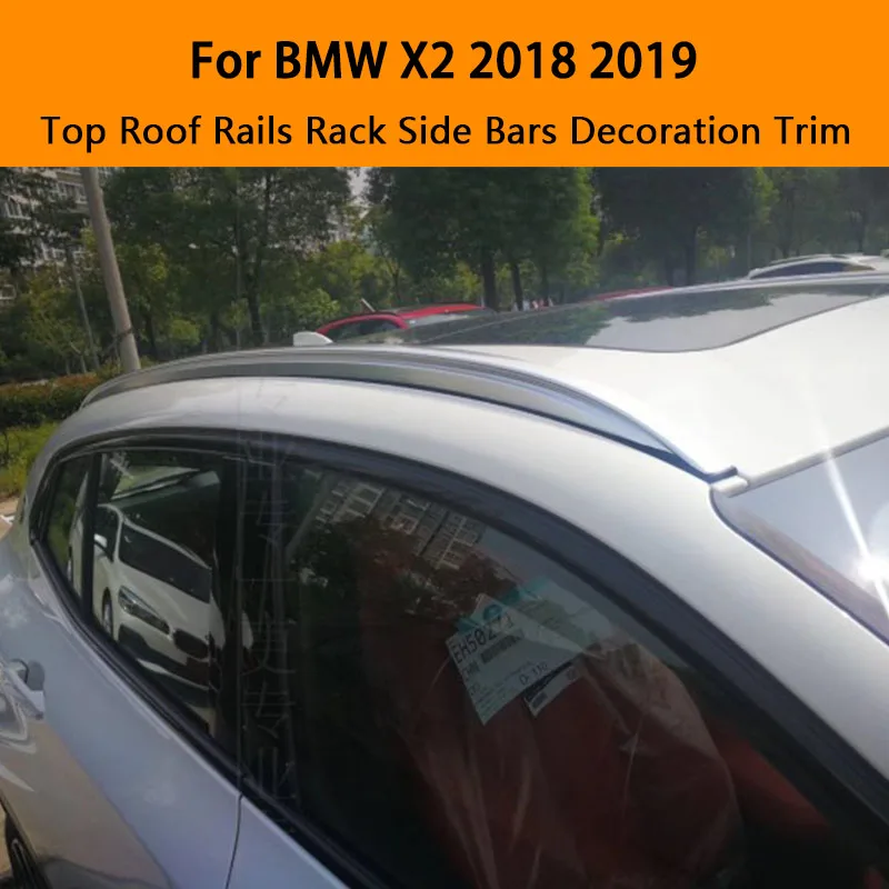 Per-BMW-X2-2018-2019-lega-di-alluminio-argento-Top-Roof-Rails-Rack ...