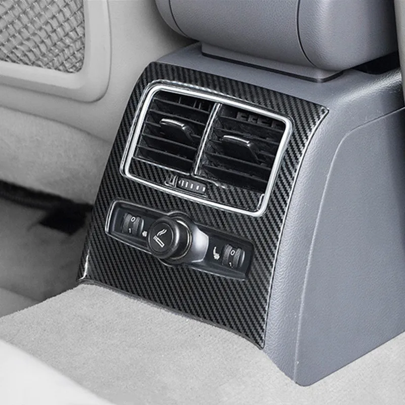 Car-Rear-Air-Conditioning-Decorative-Cover-Trim-Interior-Carbon-Fiber ...