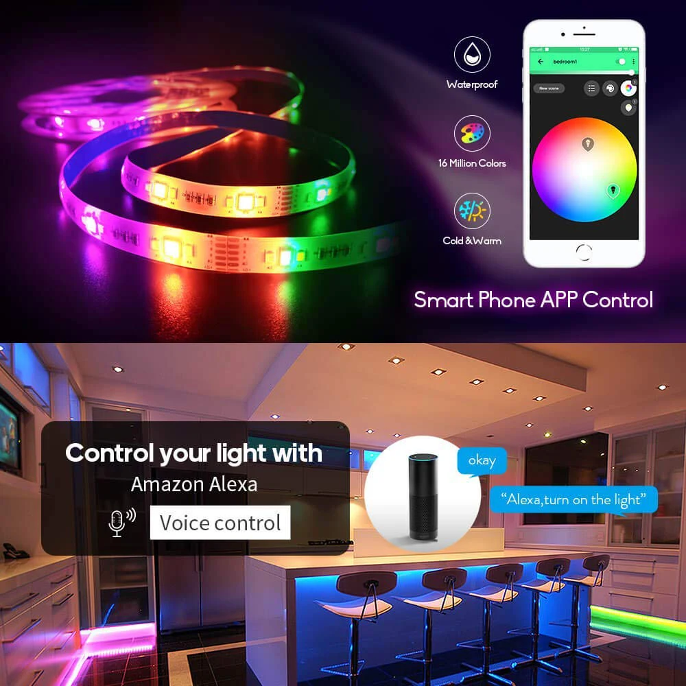 Buy Tuya LED Strip - Smart RGBCCT USB LED Lighting for Home | Flexible ...