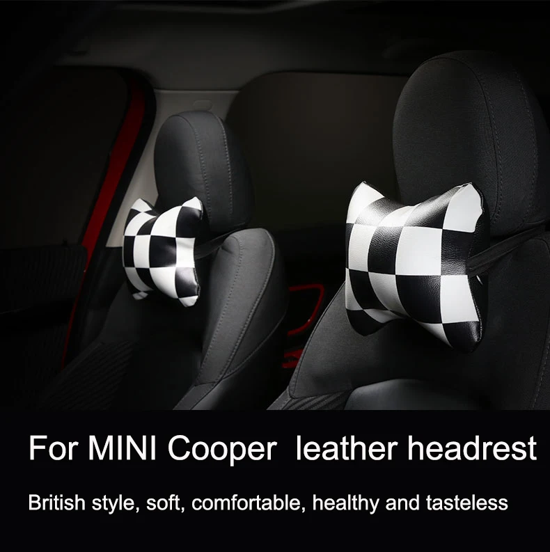 APPUI-TETE,Black and Gray 1PC--Appui tête universel en cuir PU, 1 pièce ...