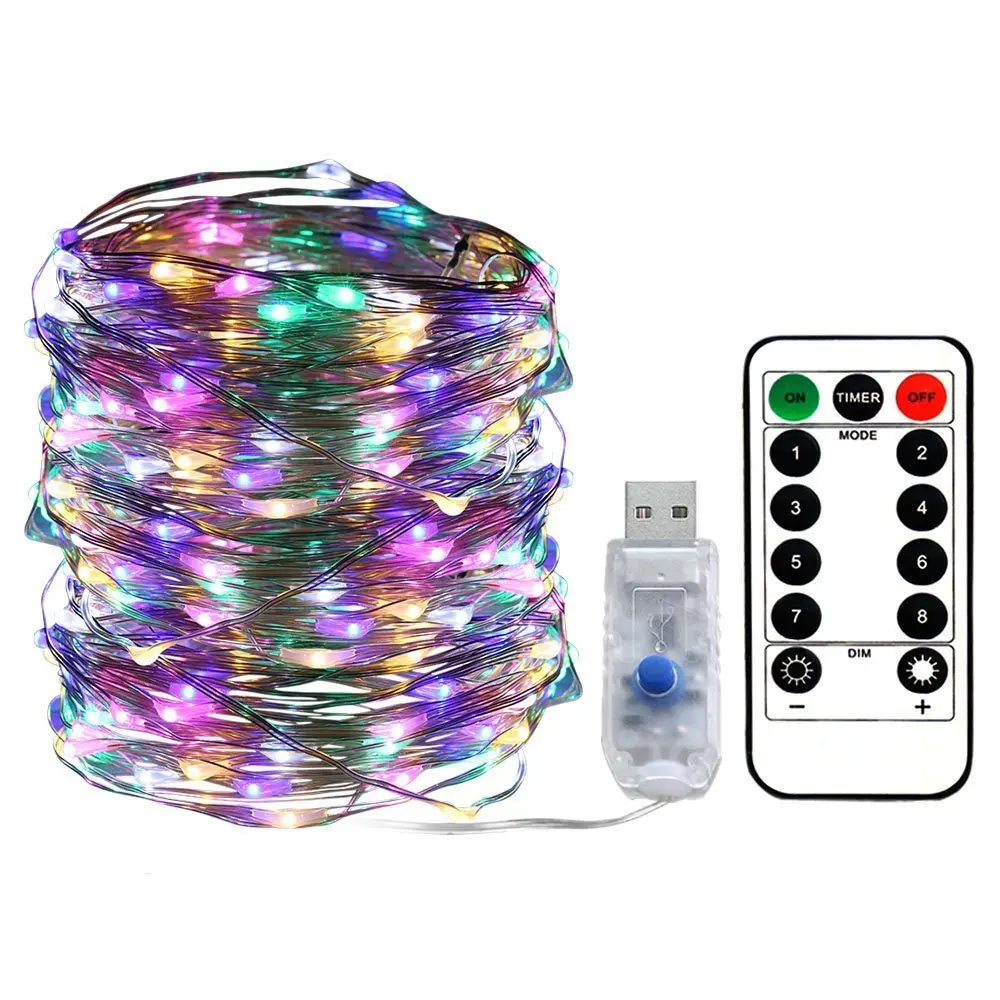 Waterproof Fairy Light | 100 Led Lights Remote | Copper String Lights ...