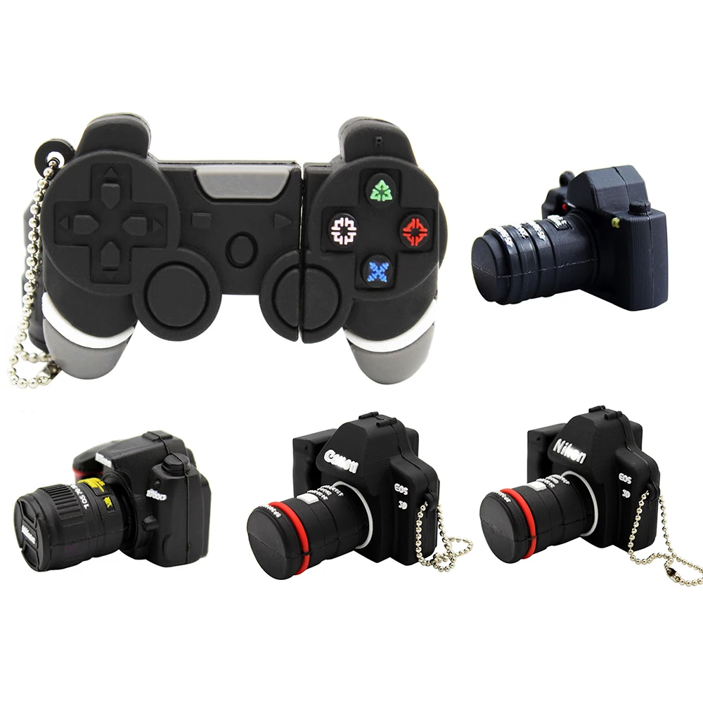 TEXT ME Cartoon Gamepad Metal Camera DSLR USB Flash Drive 4GB 8GB 16GB ...