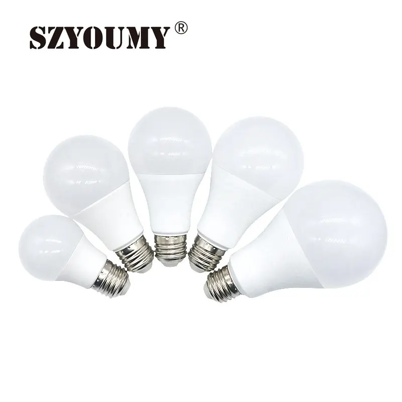 SZYOUMY Bombilla LED E27, 85 265V, IC inteligente, potencia Real 18W, 15W, 12W, 9W, 7W, 5W ...