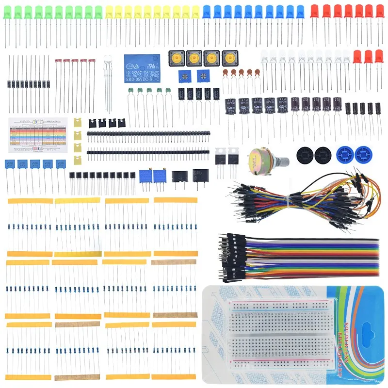 TZT-Diy-Electronic-Component-Base-Fun-Kit-For-Arduino-Raspberry-Pi-Bundle-With-Breadboard-Cable ...