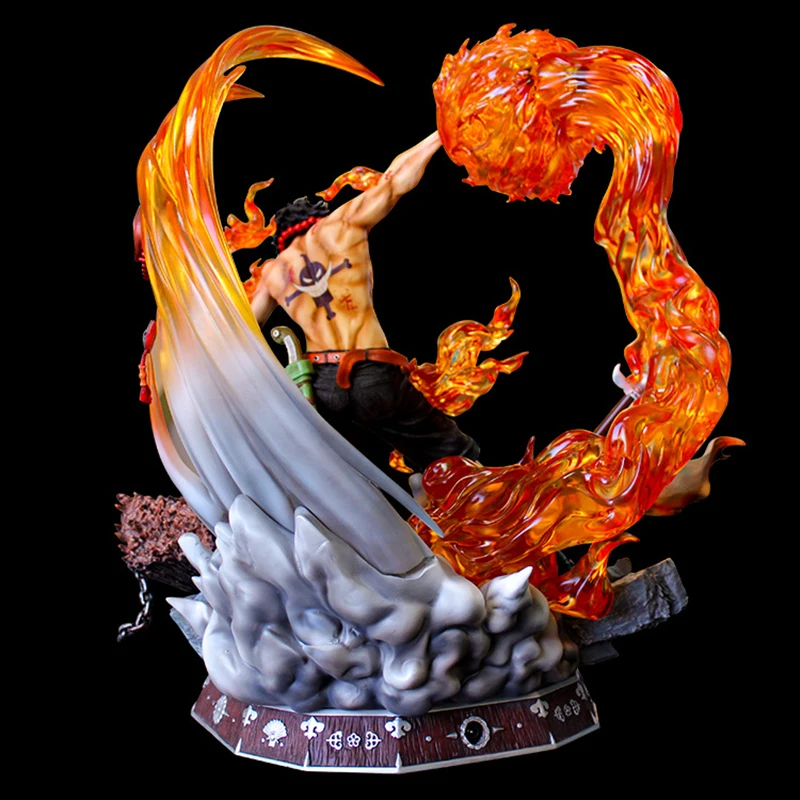 One Piece Figure Action Figure GK Portgas D Ace Model 42cm PVC | One ...