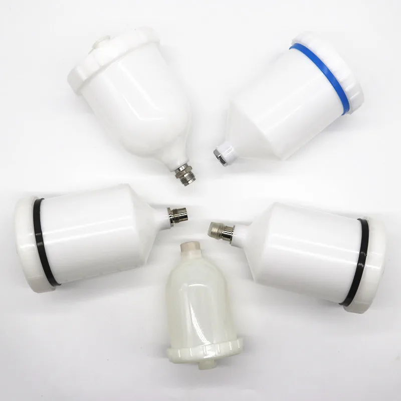 Spray-Gun-Cup-1pcs-Plastic-Sprayer-Cup-White-Spray-Paint-Cup-G3-8-Air ...