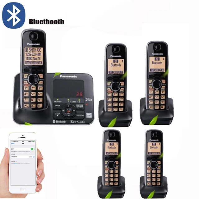 Digital Cordless Phone With Bluethooth Answer Machine Handfree Voice ...