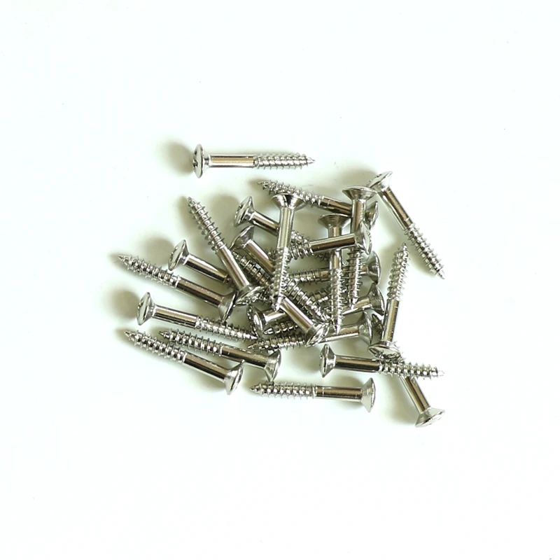 Donlis Sell 50pcs/pack Guitar Screws Chrome Guitar Pickup Ring Screws ...