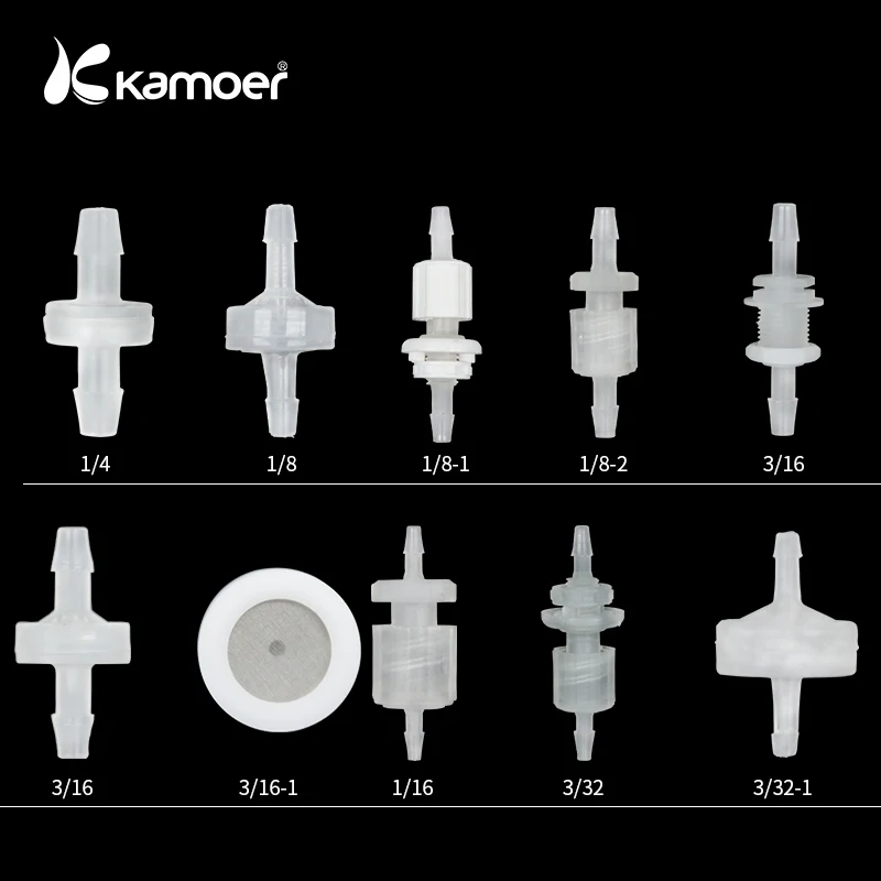Kamoer Check Valve Plastic Water Pipe Stop Valve Straight Luer ...