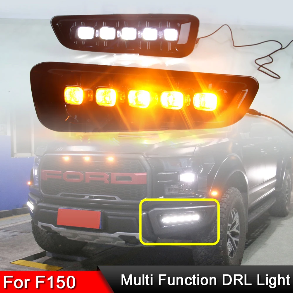 1-para-dla-Ford-Raptor-F150-F-150-2016-2017-2018-przedni-zderzak-LED ...