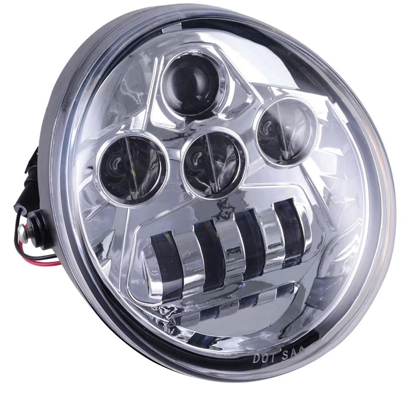 Motorcycle-V-Rod-LED-Projection-Headlight-Front-Lamp-with-High-Low-Beam ...