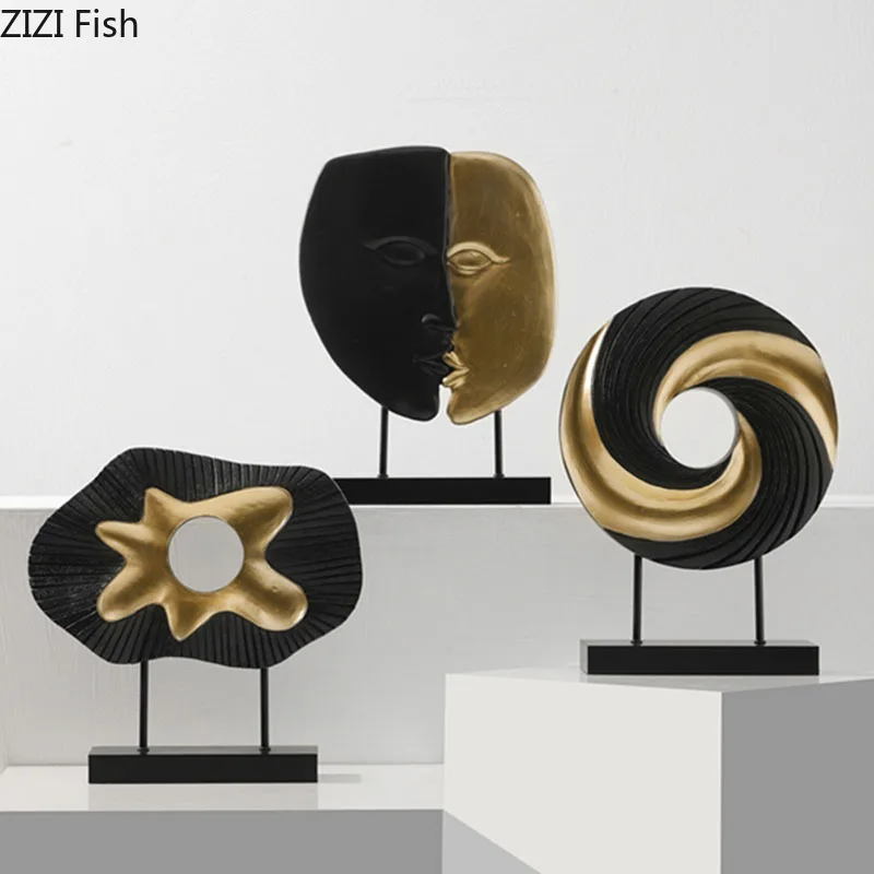 Abstract-Pattern-Handicraft-Ornaments-Character-Resins-Artwork ...