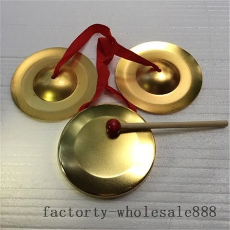 NEW Cosplay Gong &Cymbals Set Advertising Pur Lion Dance Chinese Folk ...