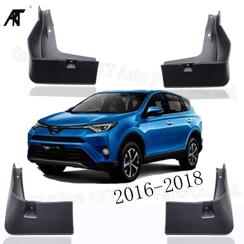 자동차 머드 플랩 페이스 리프트 도요타 Rav4 2016 2017 2018 세트 성형 머드 플랩 스플래시 가드 머드 플랩 머드