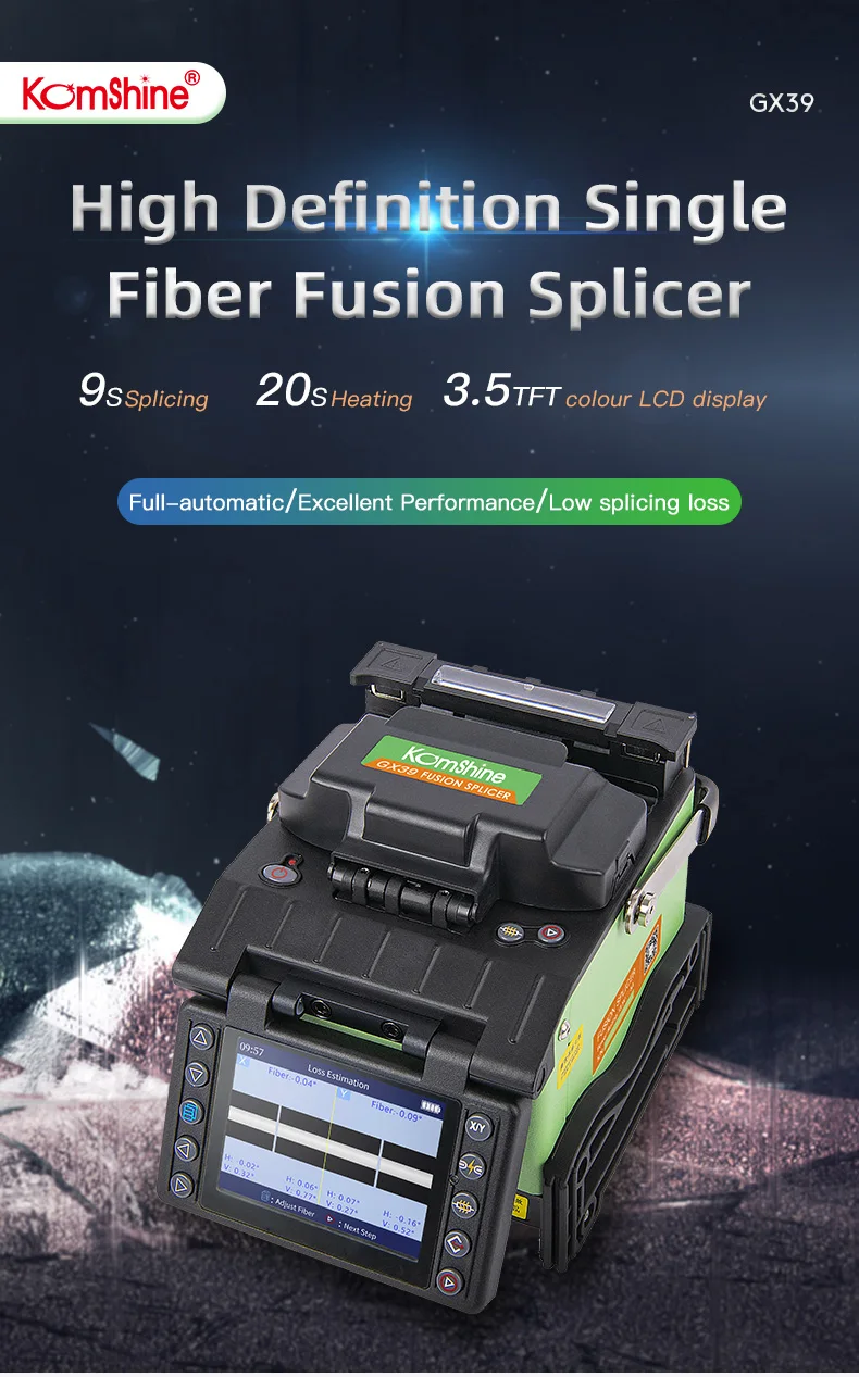 Fiber Optic Fusion Splicer Komshine EX39 Fusionadora De Fibra Fiber ...