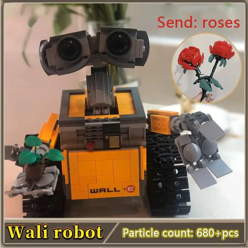 Disney Robot de control remoto motorizado WALL E para niños, 2021 piezas, figuras, funciones de ...