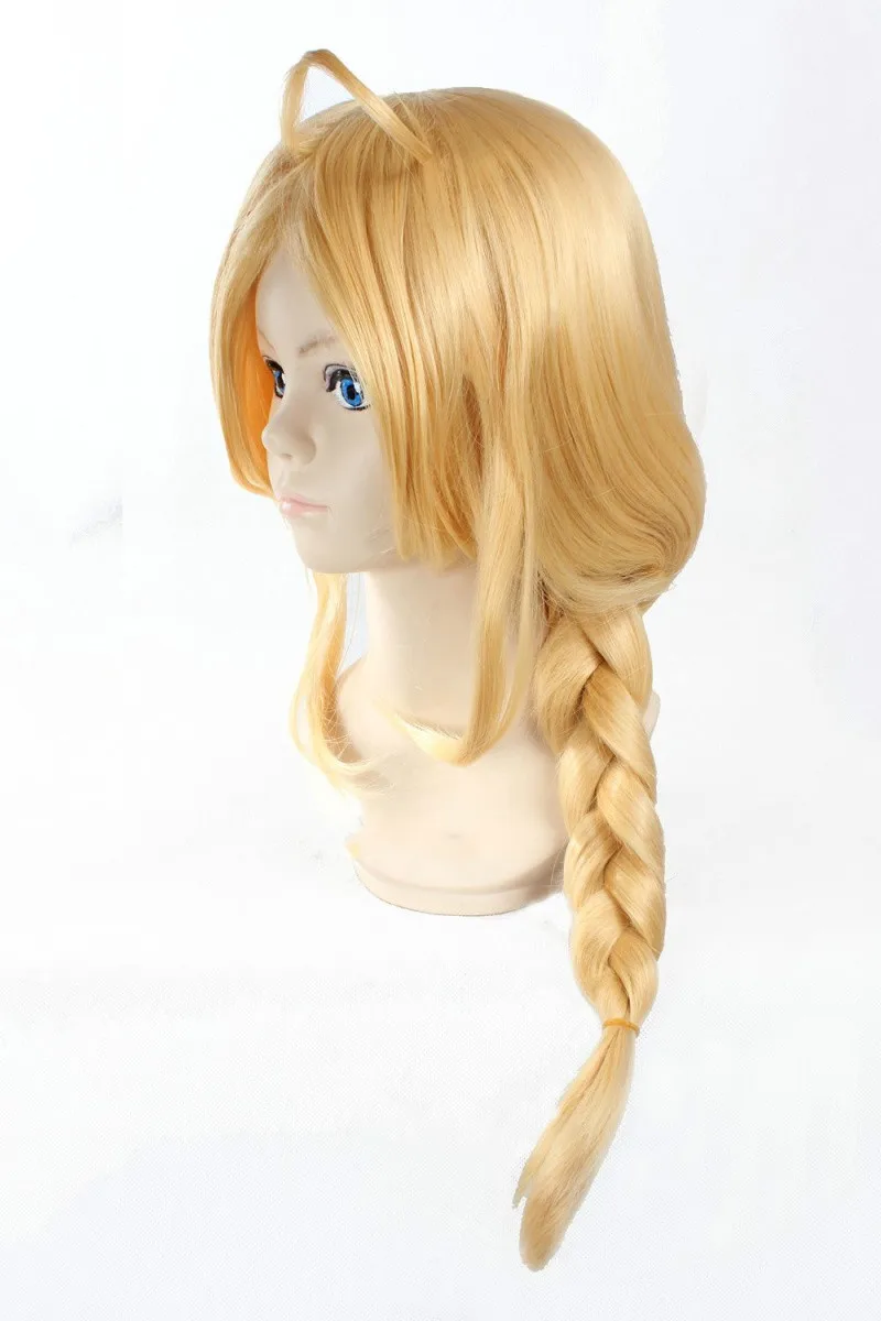 Fullmetal Alchemist Series Edward Elric Golden Braid Cosplay Wig ...