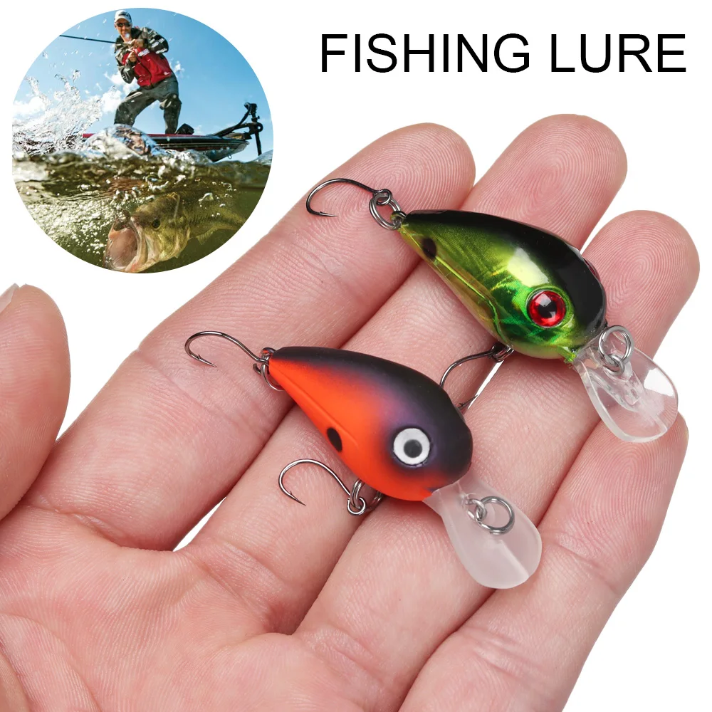 4.5CM/2.5 mini Artificial Fishing Lure VIB Bait Small Swing Floating ...