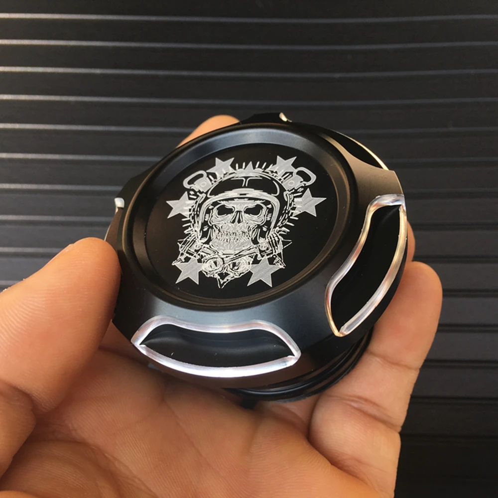 Motorcycle Skull Fuel Gas Tank Decorative Oil Cap Fit for Harley ...